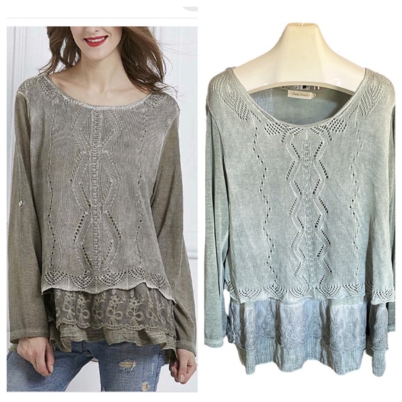 Simply Couture | Sweaters | Simply Couture Womens Layered Pullover ...